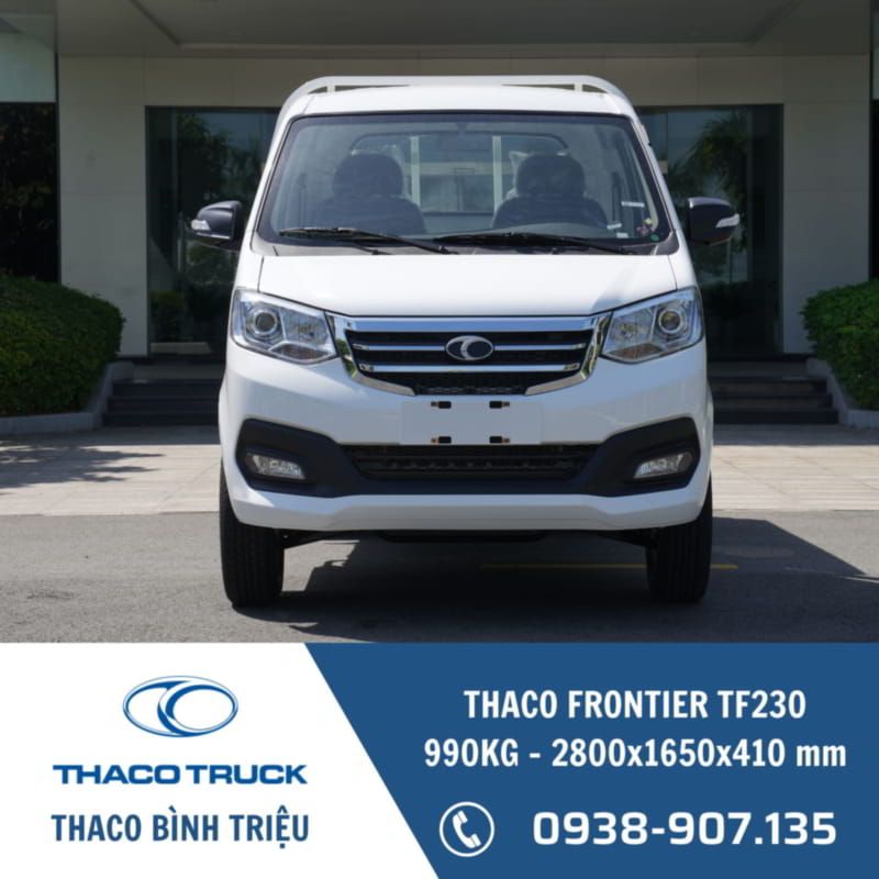 Xe tải THACO Frontier TF230 | Thùng lửng | Xe tải 990 kg – THACO Bình Triệu