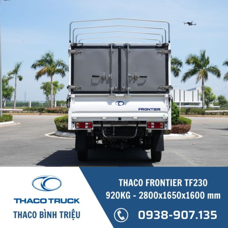 Xe tải THACO Frontier TF230 | Thùng mui bạt | Xe tải 920 kg – THACO ...