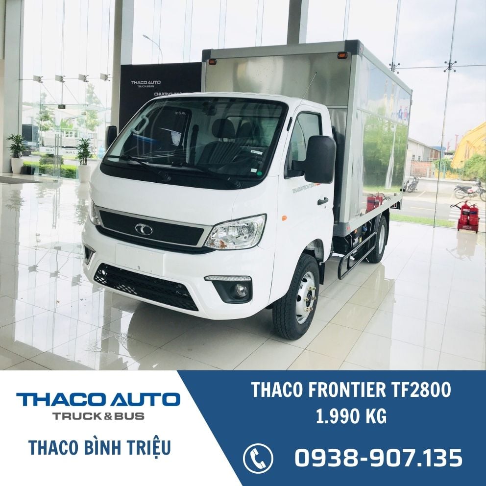 XE TẢI 1.9 TẤN THACO FRONTIER TF2800 - THÙNG KÍN - 1.990 KG – THACO ...