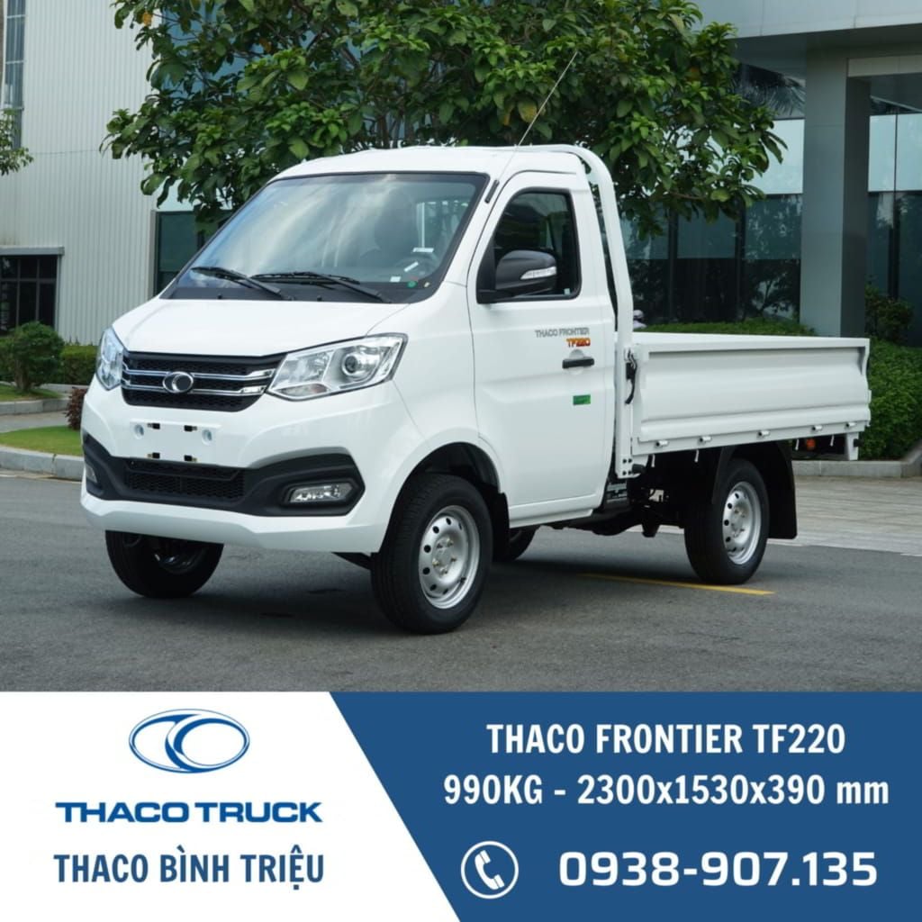 Xe tải THACO Frontier TF220 | Thùng lửng | Xe tải 990 kg – THACO Bình Triệu