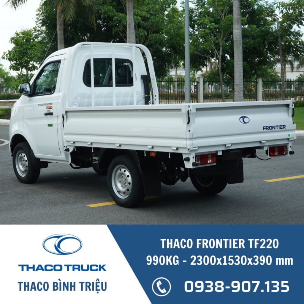 Xe tải THACO Frontier TF220 | Thùng lửng | Xe tải 990 kg – THACO Bình Triệu