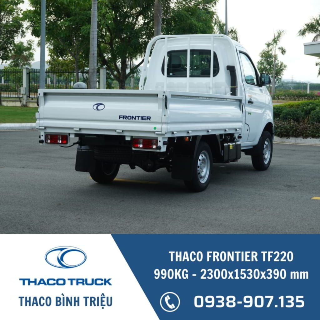 Xe tải THACO Frontier TF220 | Thùng lửng | Xe tải 990 kg – THACO Bình Triệu