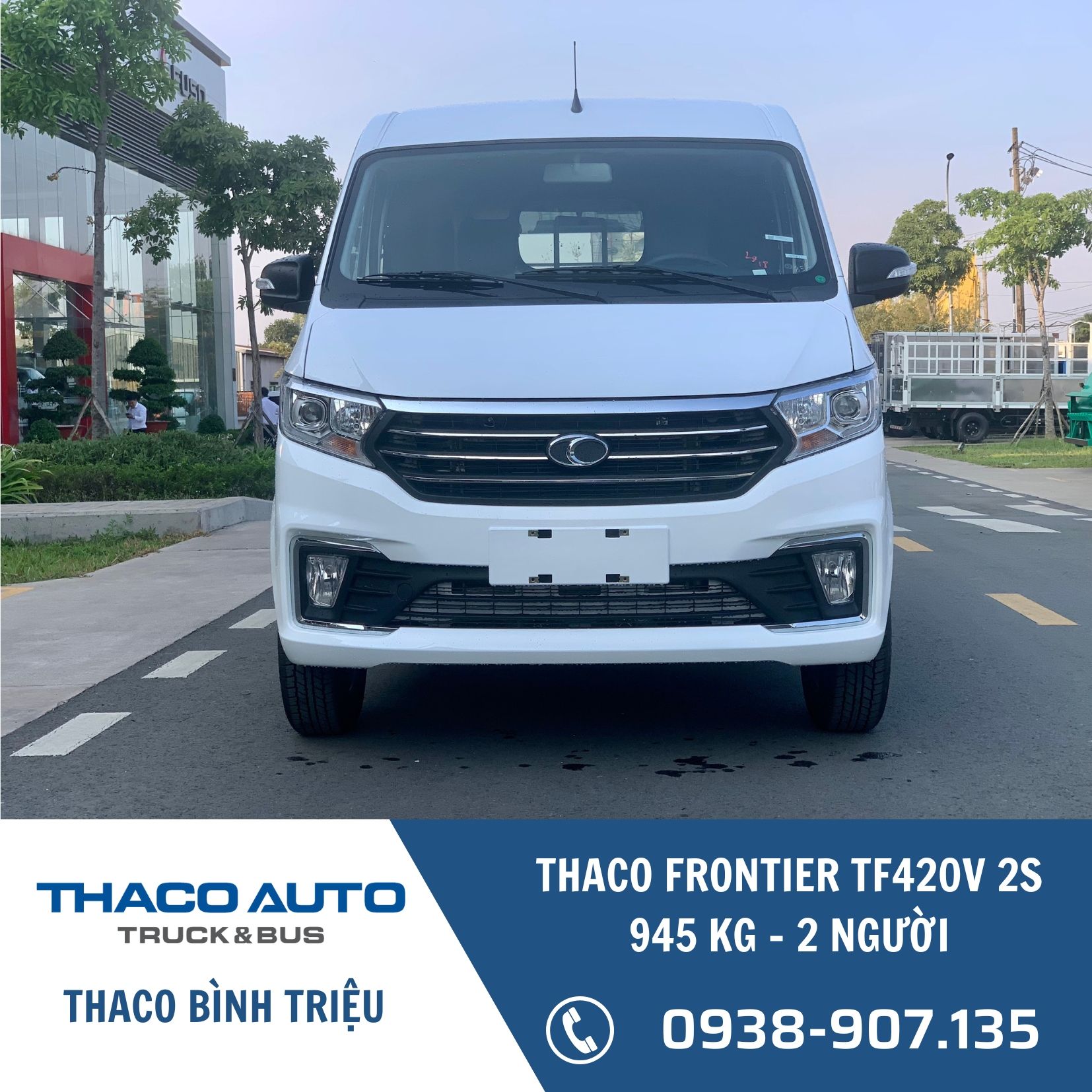Xe tải Van Thaco Frontier TF420V 2S | Xe van 2 chỗ | Không bị cấm tải ...