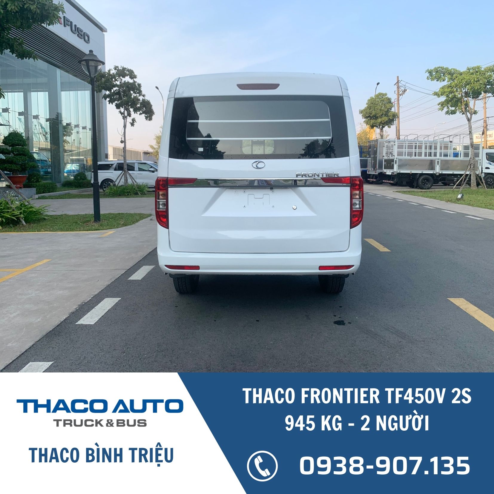 Xe tải Van Thaco Frontier TF450 V 2S | Xe van 2 chỗ | Không bị cấm tải ...