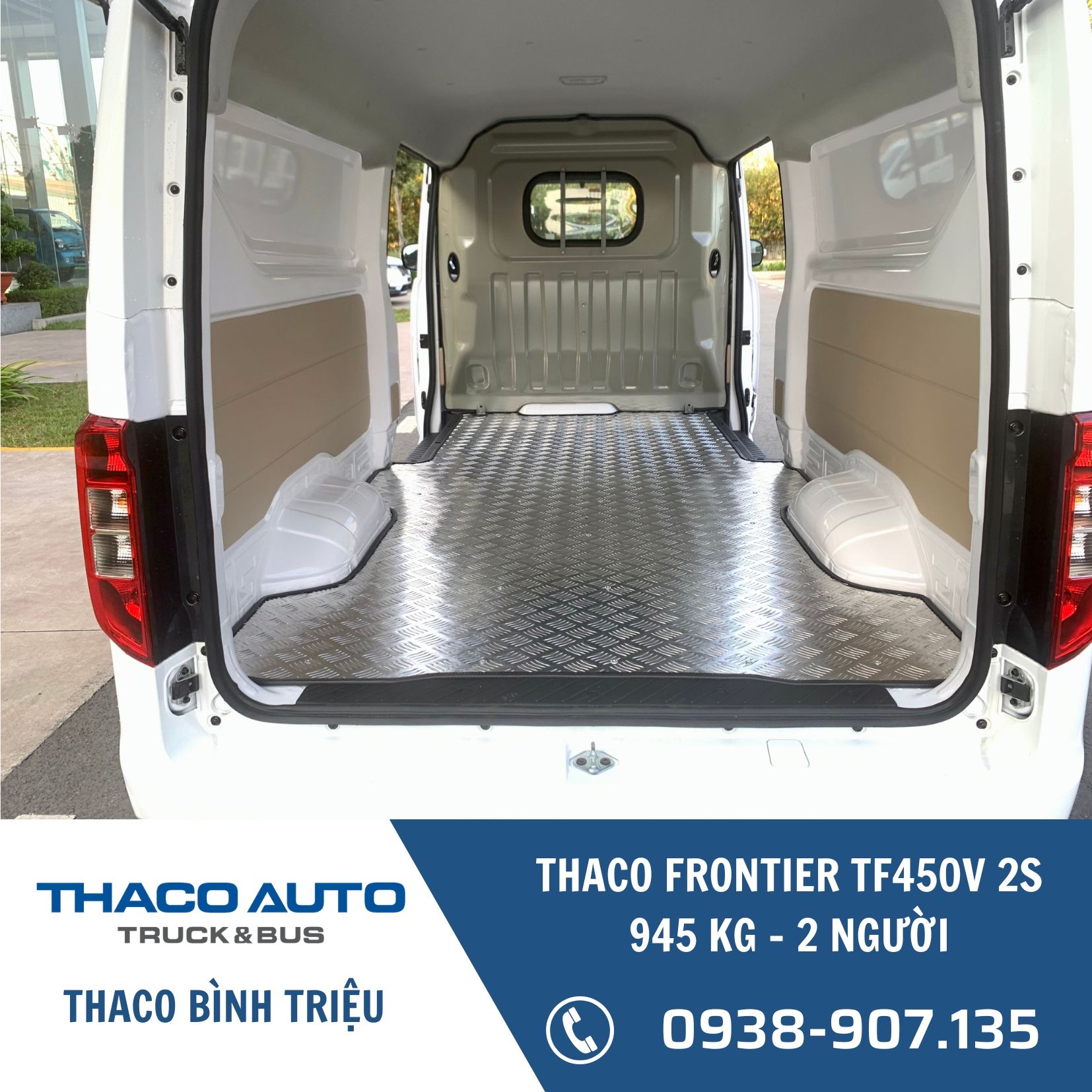 Xe tải Van Thaco Frontier TF450 V 2S | Xe van 2 chỗ | Không bị cấm tải ...