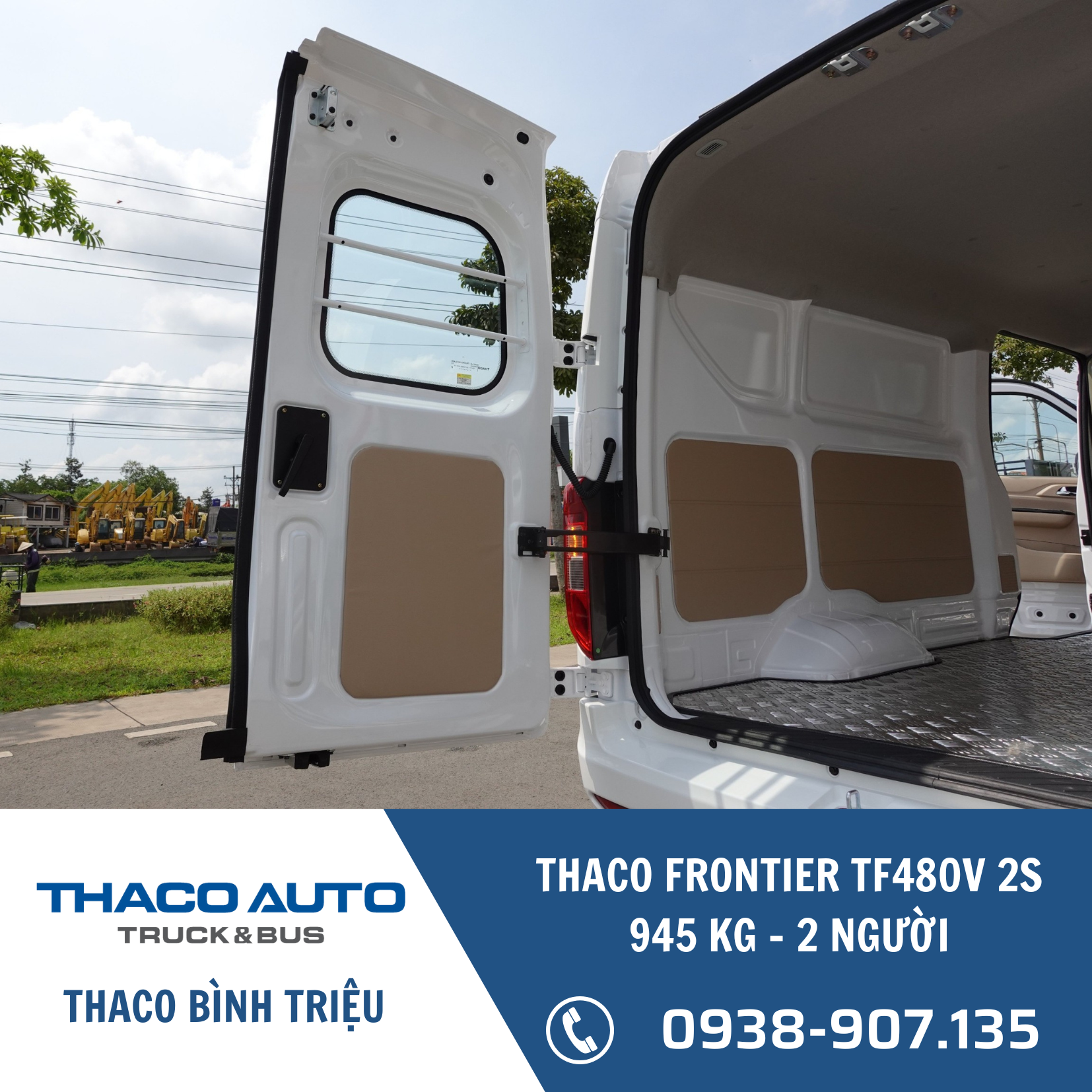 Xe tải Van Thaco Frontier TF480 V 2S | Xe van 2 chỗ | Không bị cấm tải ...