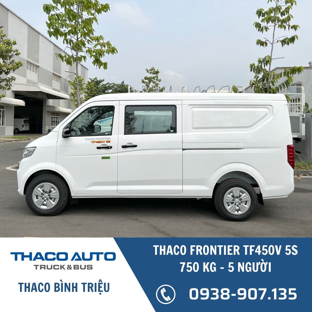 Thaco Frontier TF450V 5S | Xe van 5 chỗ | Xe đi thành phố giờ cao điểm ...