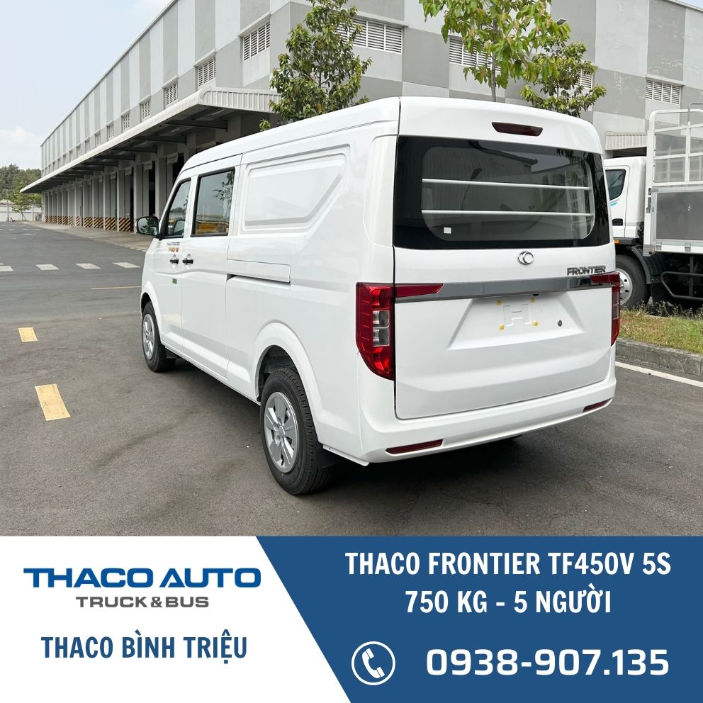 Thaco Frontier TF450V 5S | Xe van 5 chỗ | Xe đi thành phố giờ cao điểm ...