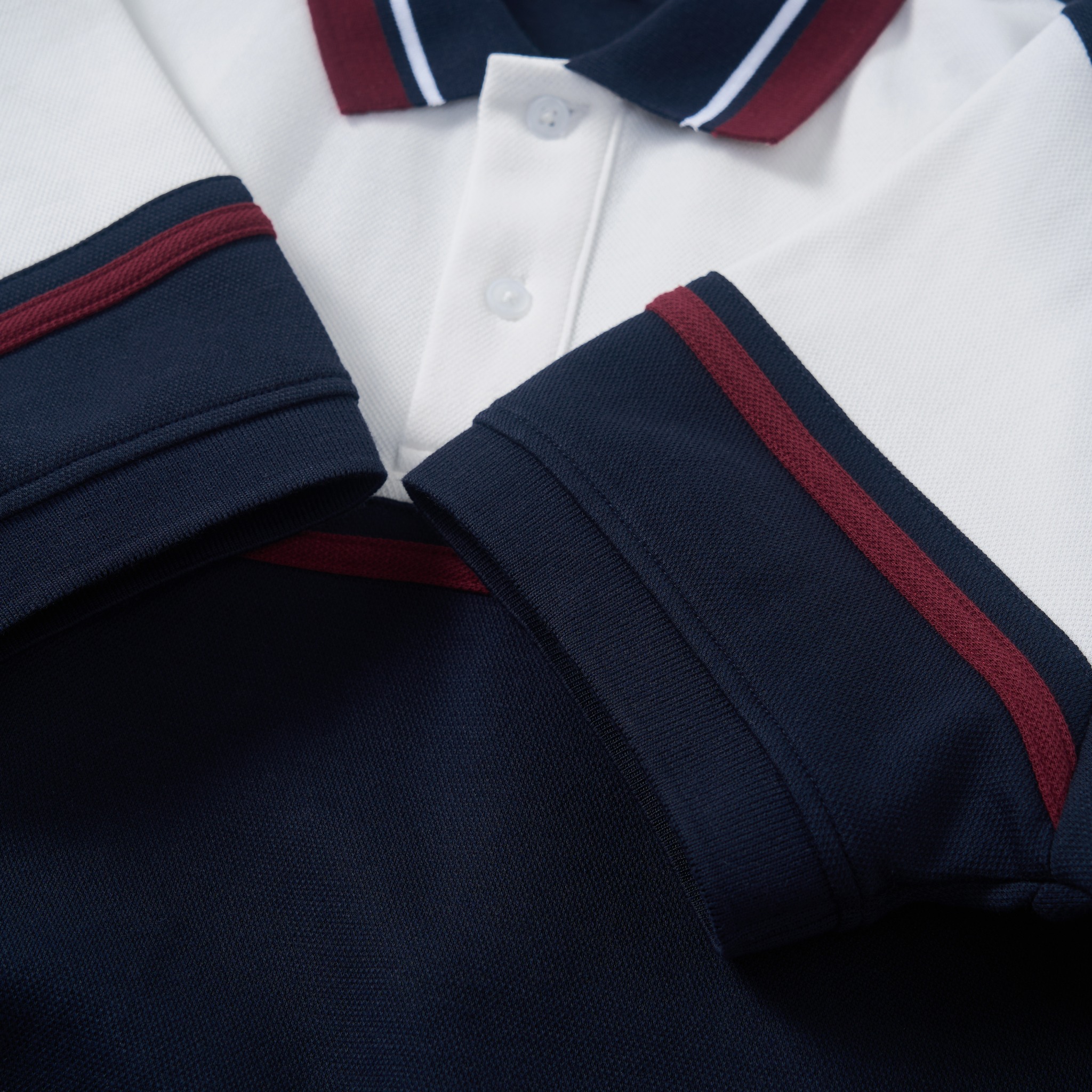 Áo Polo Nam Phối Màu Sleeves Colors Mixed Form Oversized