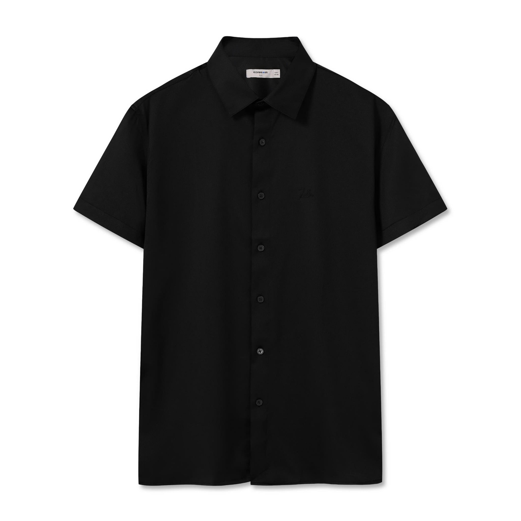 Áo Sơ Mi Poly Nam Tay Ngắn Trơn Signature Form Slim