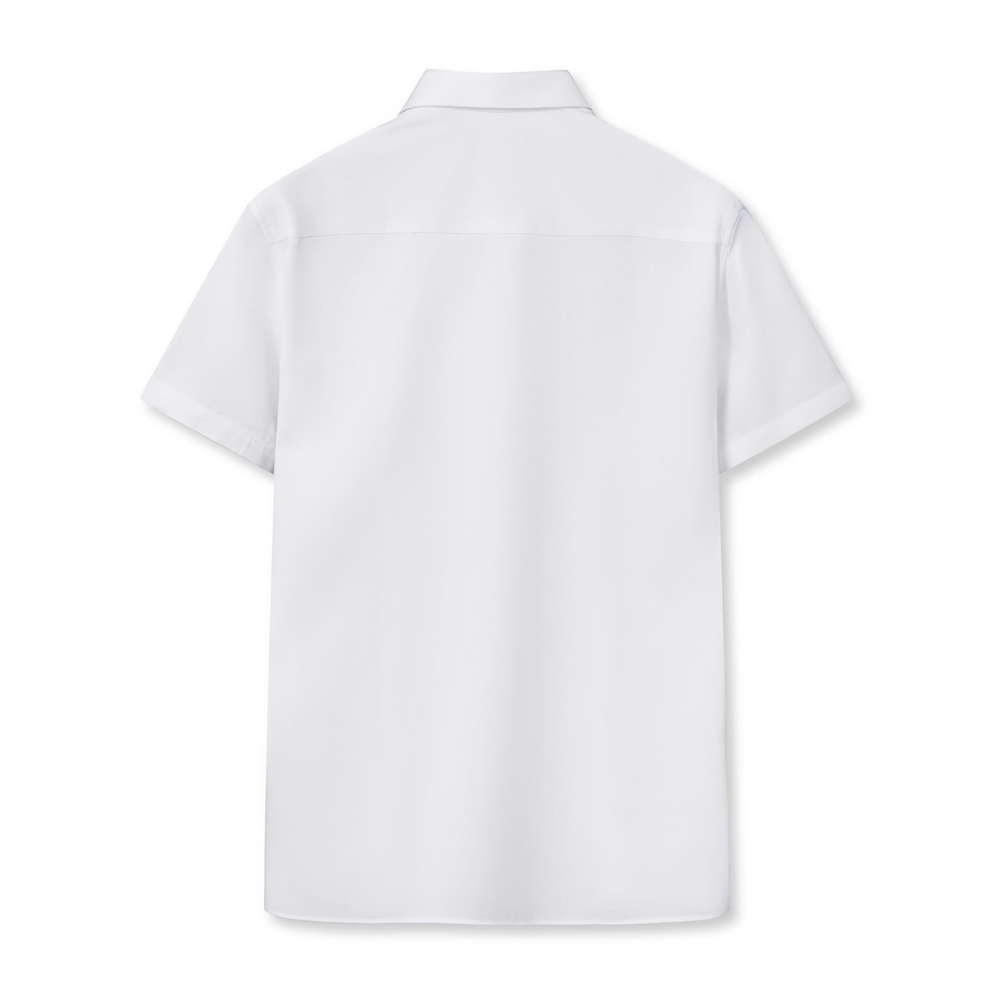 Áo Sơ Mi Poly Nam Tay Ngắn Trơn Signature Form Slim