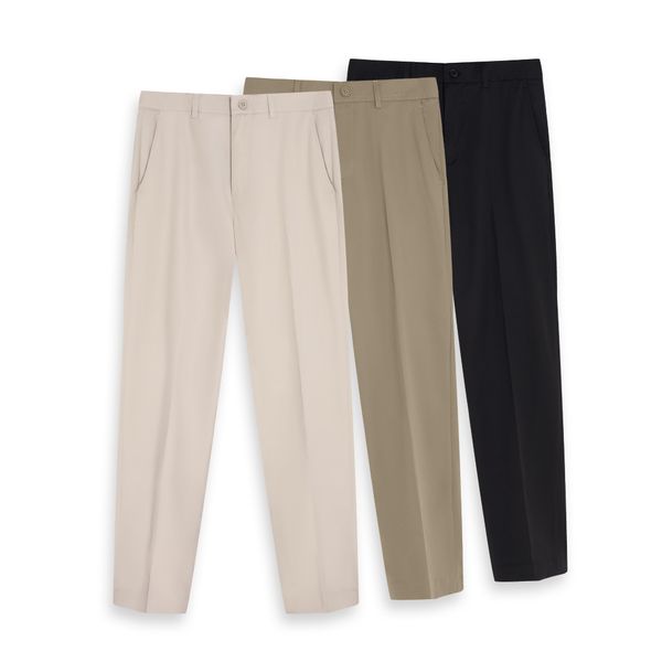 Quần Tây Nam Ống Ôm Basic Waistband-Sitching Form Slim