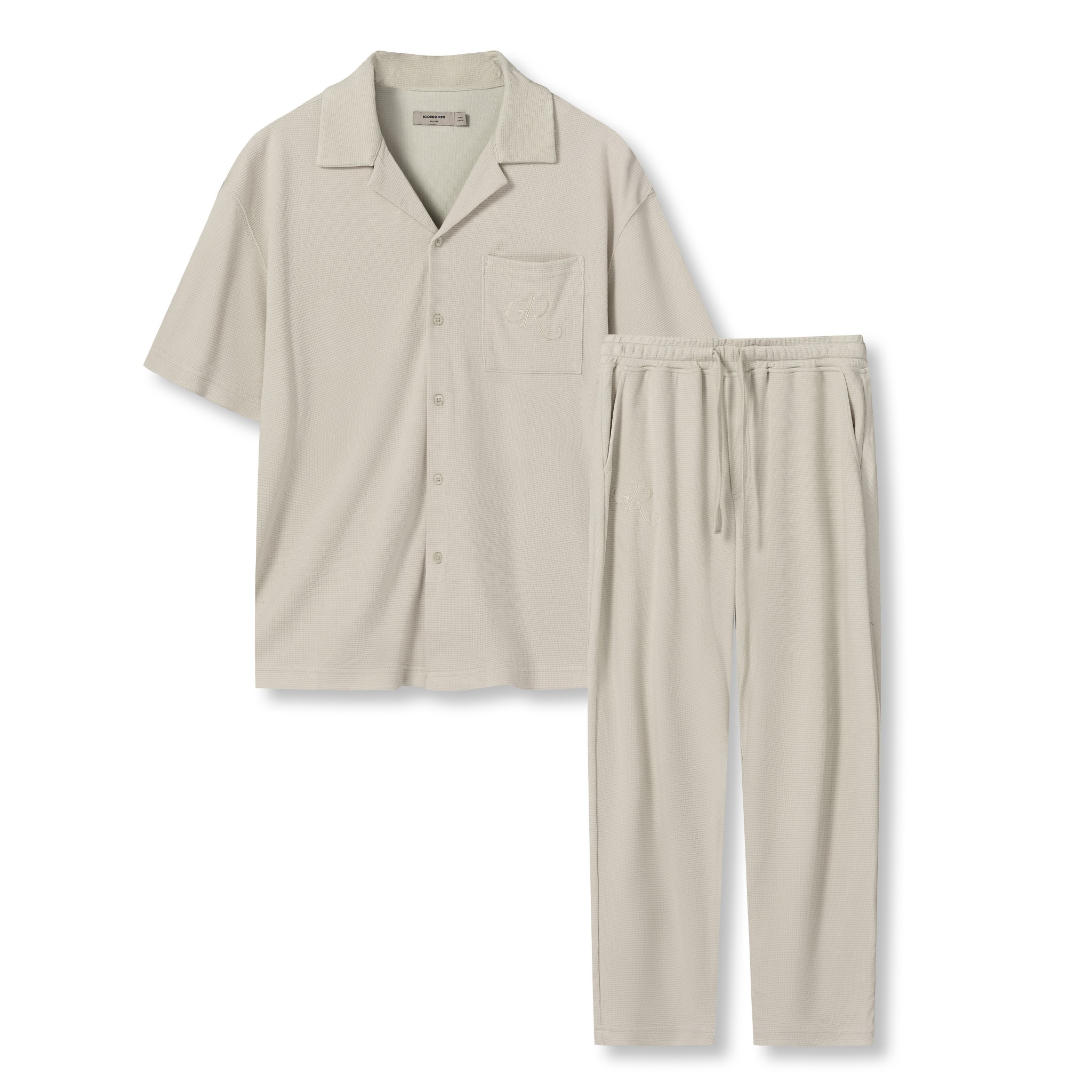 Set Đồ Thun Cotton Jersey Nam Embroidered Essence Form Regular