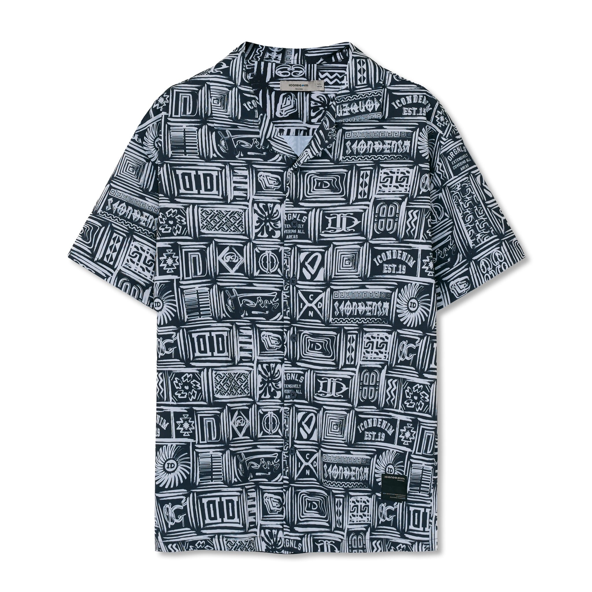 Áo Sơ Mi Nam Cuban Ethnic Classical Motif Form Relax