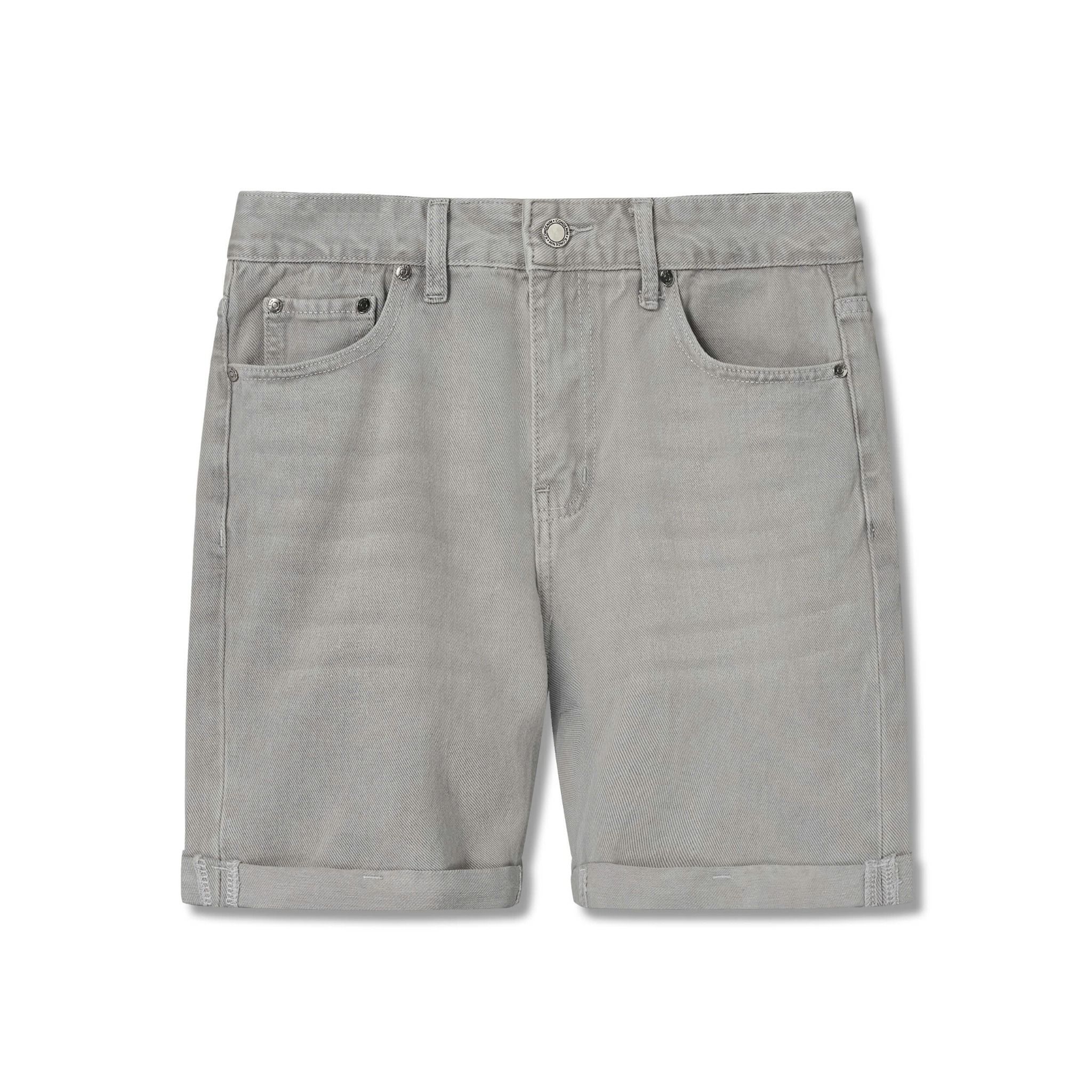 Quần Short Denim Nam Basic 5-pocket Ripped Wash Form Slim-fit