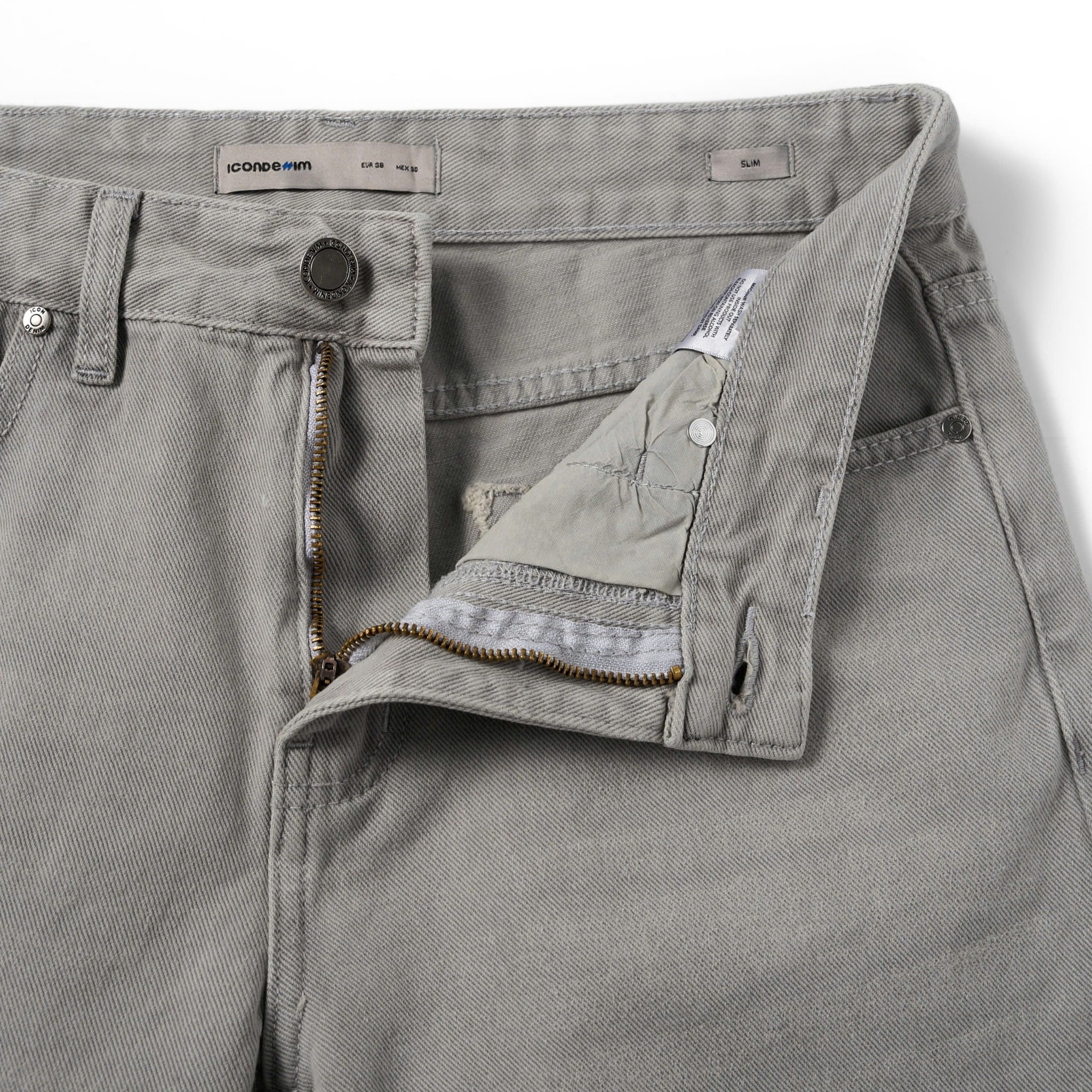 Quần Short Denim Nam Basic 5-pocket Ripped Wash Form Slim-fit