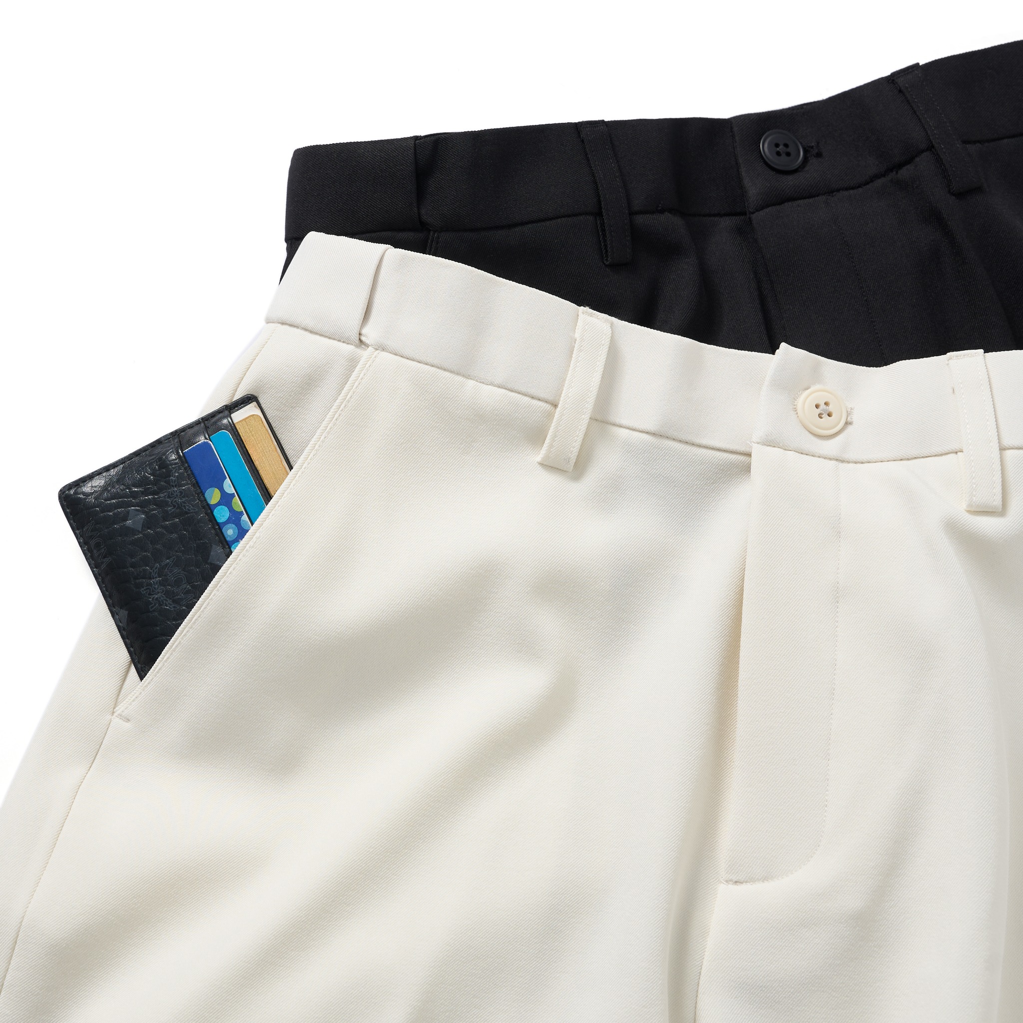 Quần Tây Nam Ống Suông Hidden Elastic Side Waist Form Straight