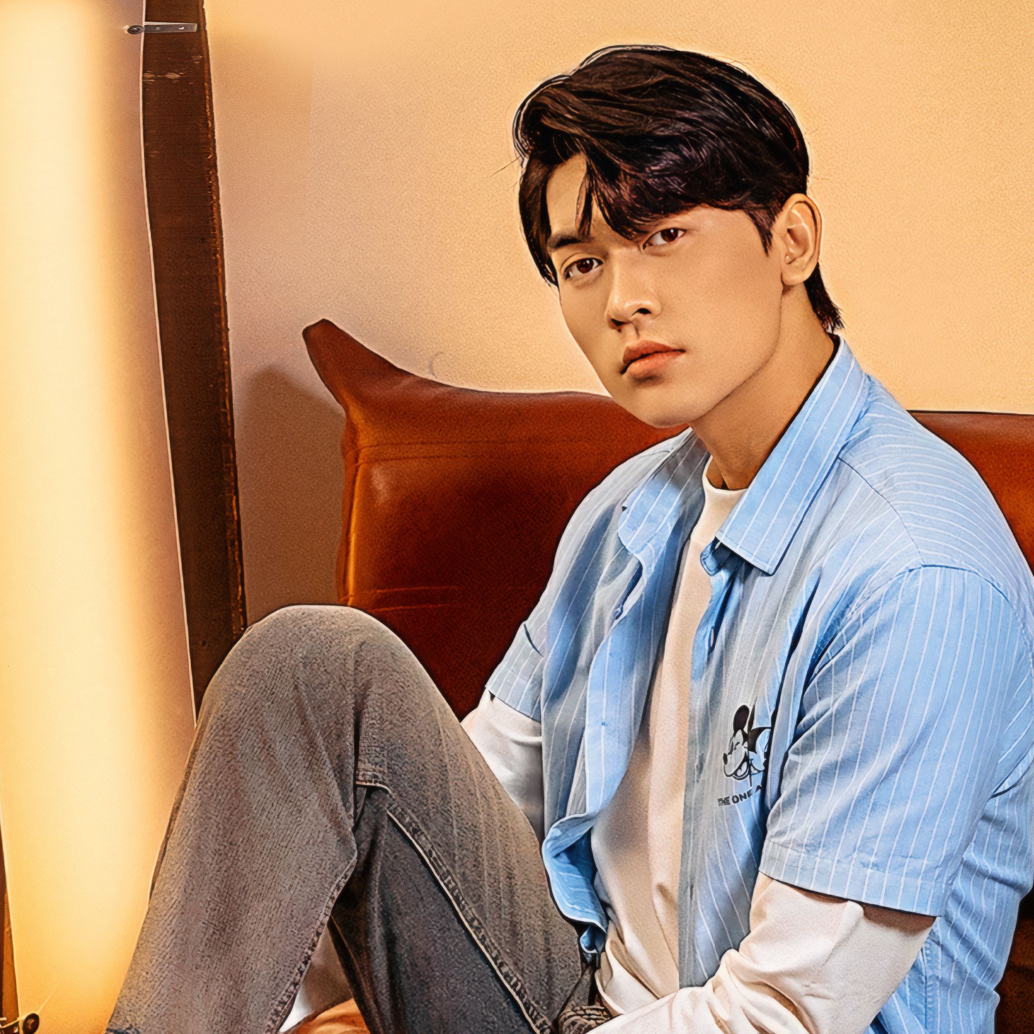 Áo Sơ Mi Nam Họa Tiết Mickey & Friends The Shades Form Boxy