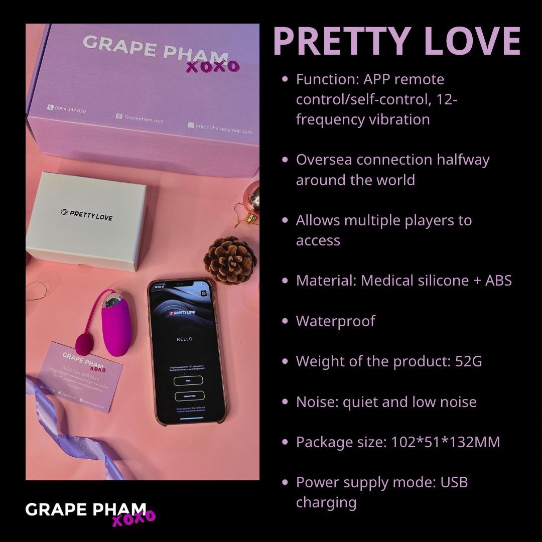 Trứng rung kết nối App Pretty Love – GRAPE PHAM