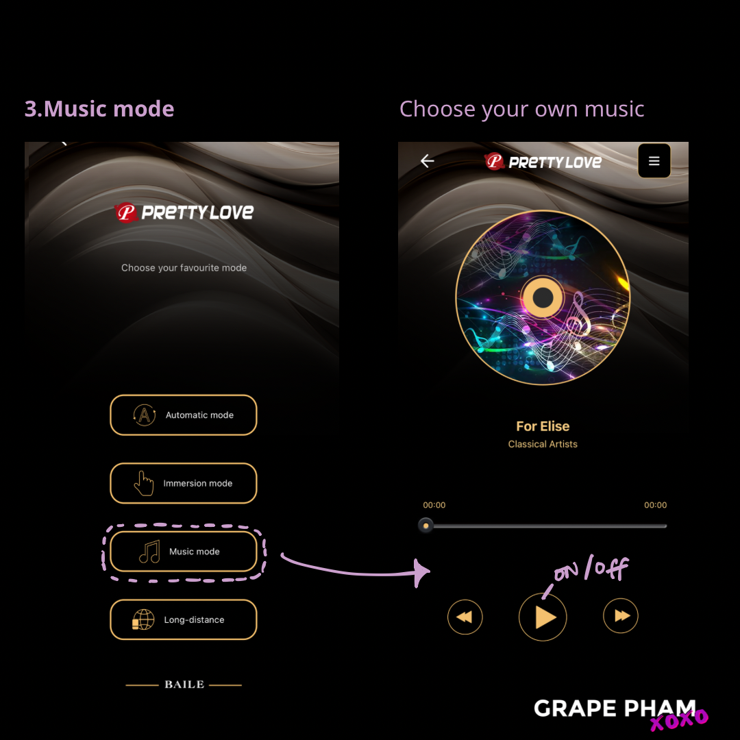 Trứng rung kết nối App Pretty Love – GRAPE PHAM