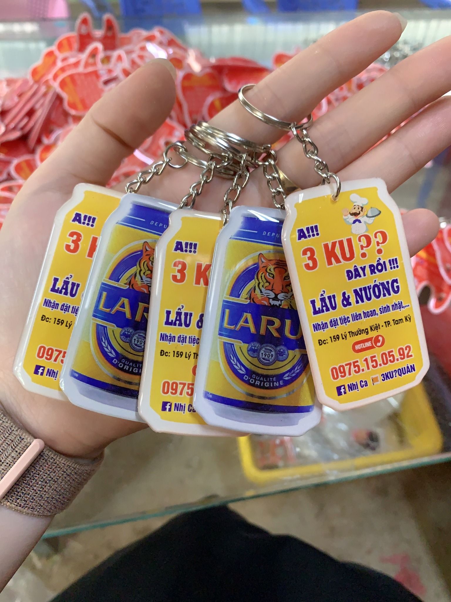 MÓC KHÓA BIA LARU 3 CU – Móc Khóa Sao Long