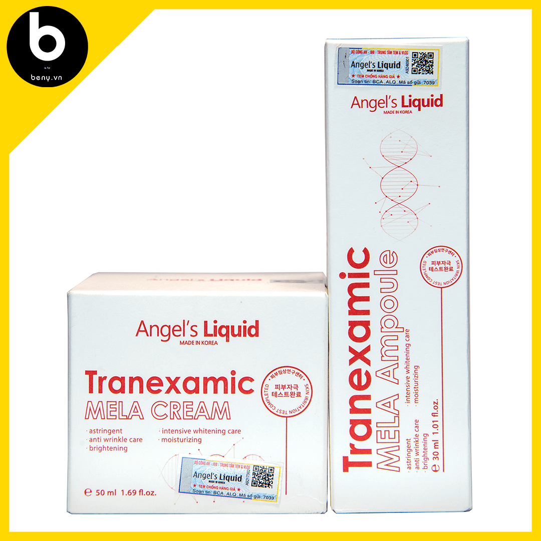Bộ Dưỡng Đặc Trị Nám Chuyên Sâu Angel's Liquid Tranexamic Acid Mela ...