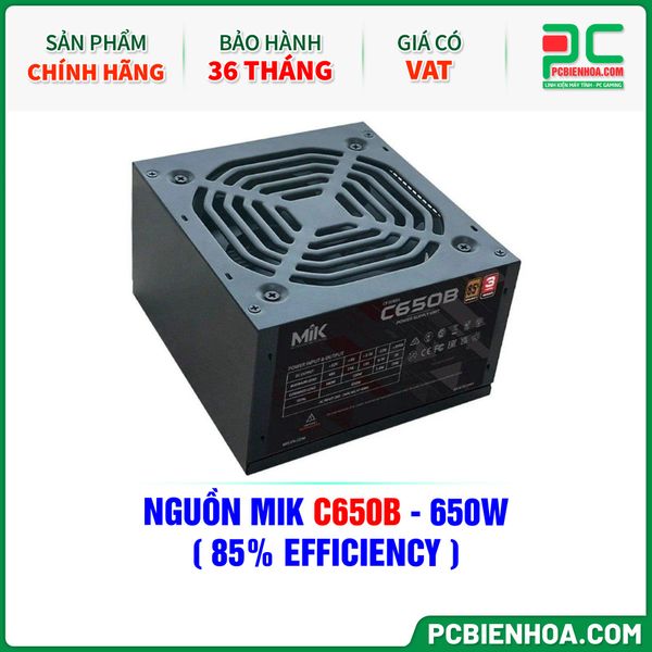 NGUỒN MIK C650B - 650W ( 85% EFFICIENCY ) – PCBIENHOA