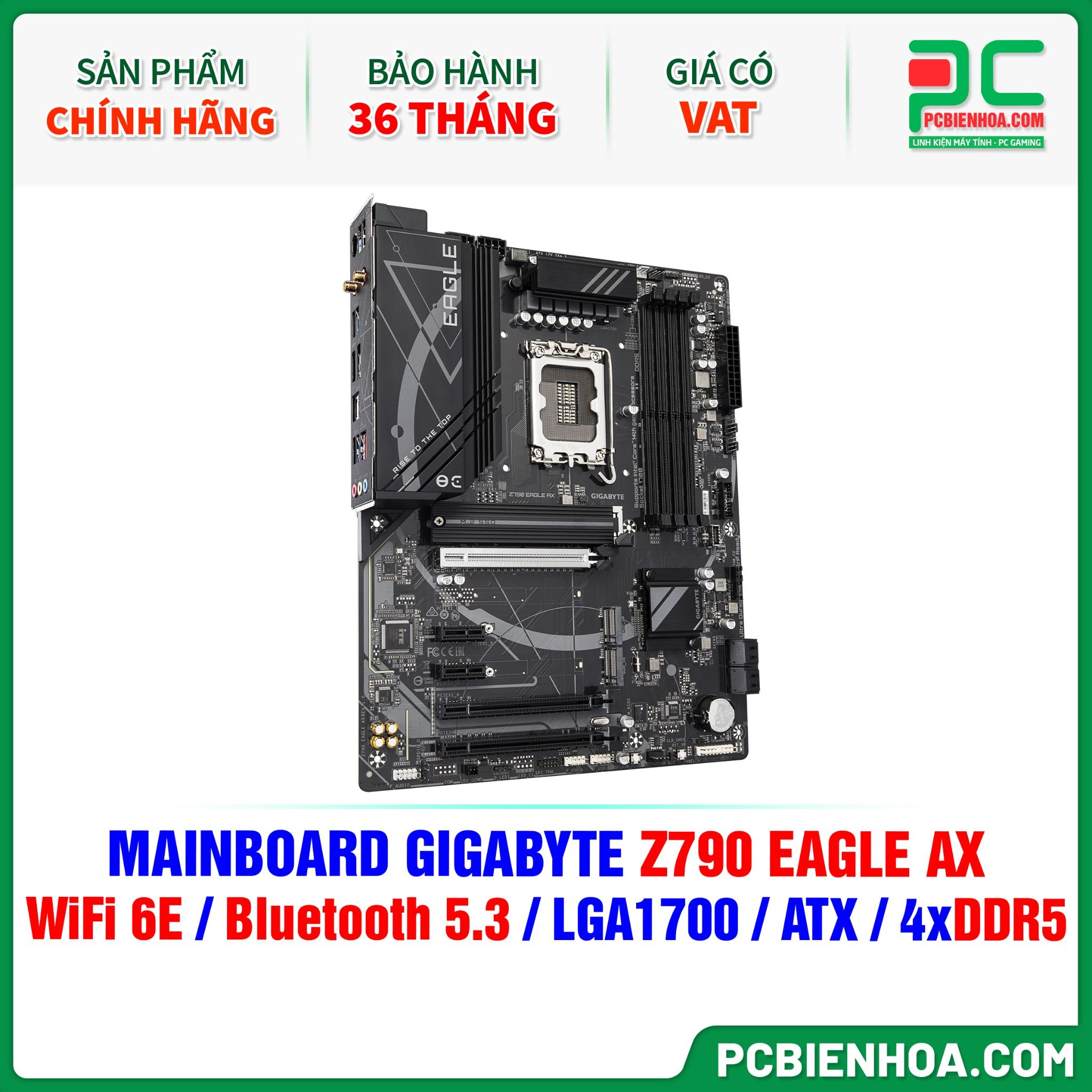MAINBOARD GIGABYTE Z790 EAGLE AX ( LGA1700 / ATX / 4xDDR5 ) – PCBIENHOA