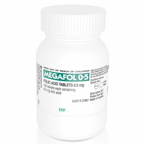 Megafol 0.5mg Folic Acid Tablets 100 – Authentic & Premium Shopping ...