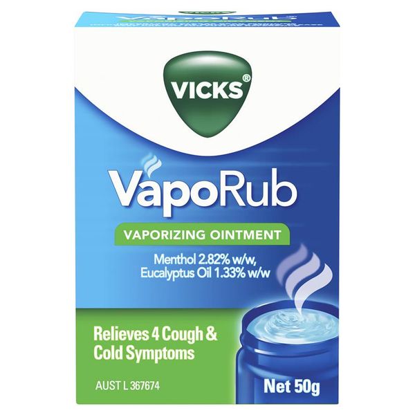 Dầu bôi ấm ngực Vicks VapoRub Vaporizing Ointment 50g của Úc – Kolabuy ...