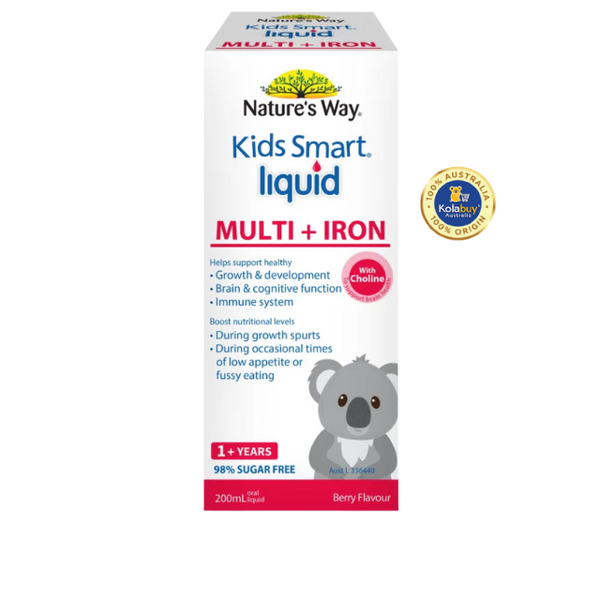 Siro Bổ sung Sắt cho bé Nature’sWay Kids Smart Liquid Multi Iron 200ml ...