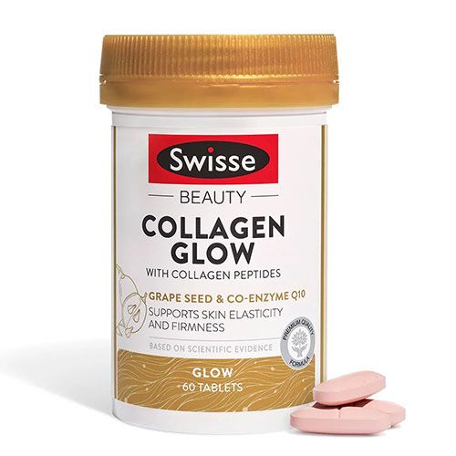 Viên uống Swisse Beauty Collagen Glow With Collagen Peptides 60 viên ...