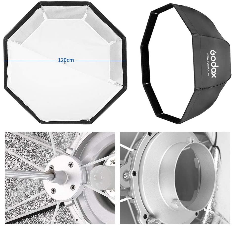 Softbox Godox Octagon Bát Giác 120cm dùng trong livestream – Ecom Studio