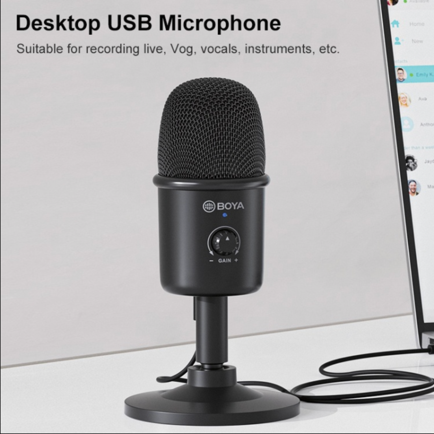 BOYA BY-CM3 - Mic thu âm cổng USB dành cho Laptop – Ecom Studio