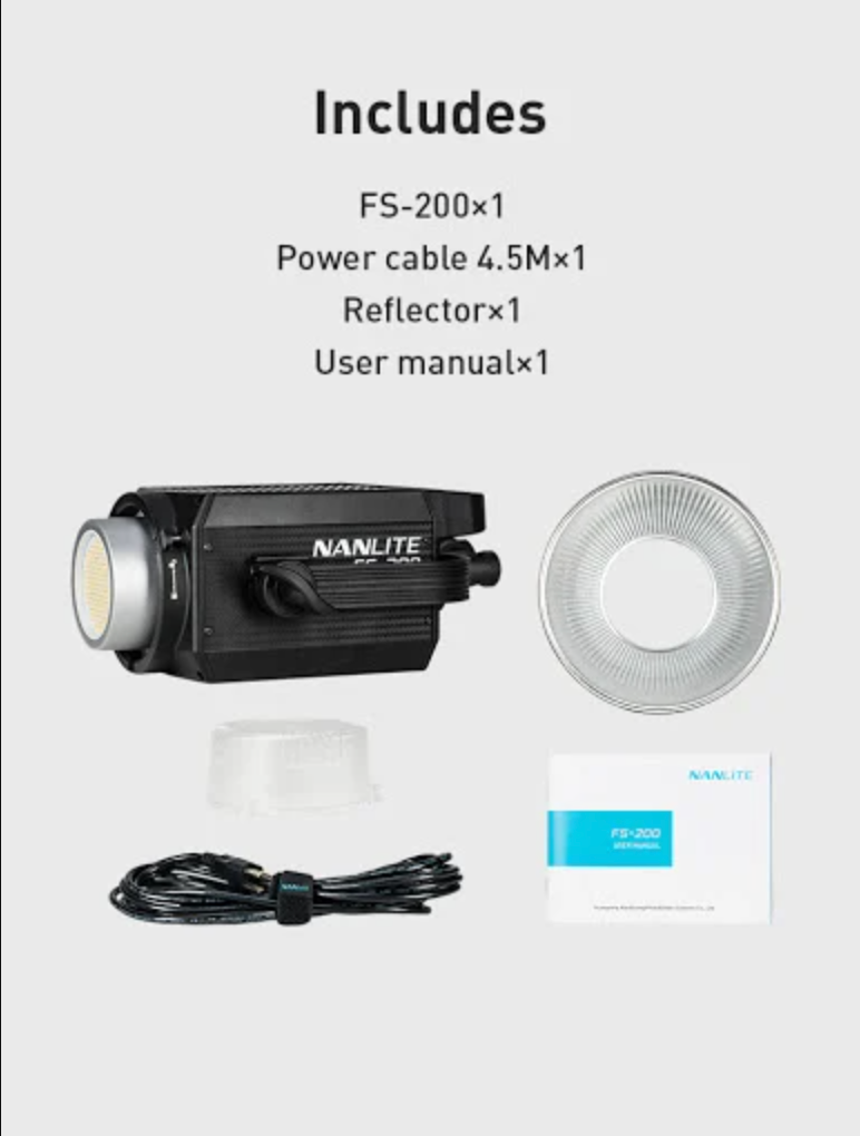 Nanlite FS200 - Đèn Led Spot Light – Ecom Studio