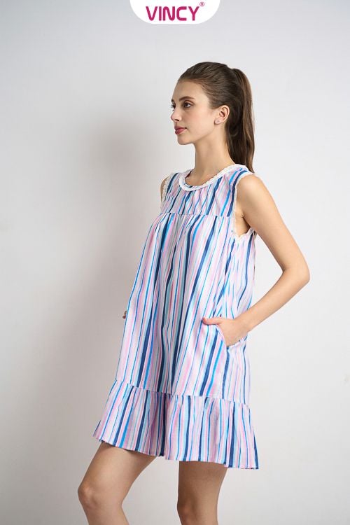 DDK020S31-ĐẦM KATE – VINCY - Thời Trang Mặc Nhà Cao Cấp