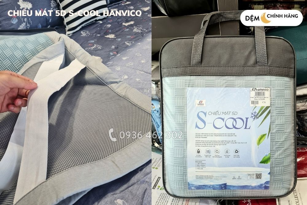 [Khuyến mại] Chiếu mát 5D S-Cool Hanvico chính hãng giá tốt nhất – Đệm Chính Hãng
