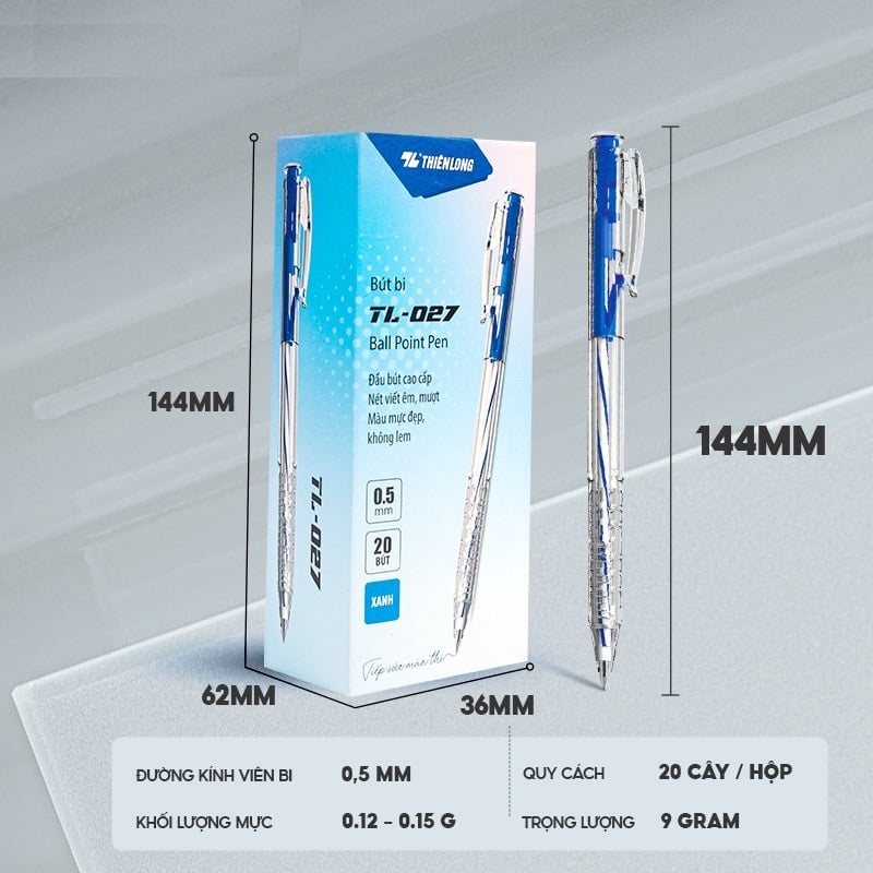 Bút bi Thiên Long TL-027 nét 0.5mm – THẾ GIỚI VĂN PHÒNG PHẨM - ĐỒ DÙNG ...