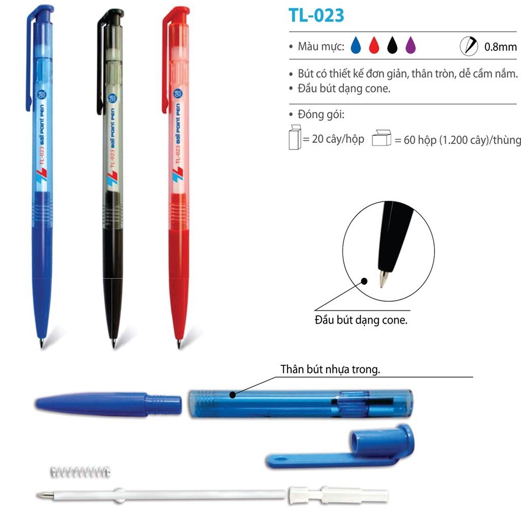 [THANH LÝ] Bút Bi Thiên Long TL-023 (Chỉ Áp Dụng Mua Hàng Tại Web) – THẾ GIỚI VĂN PHÒNG PHẨM ...