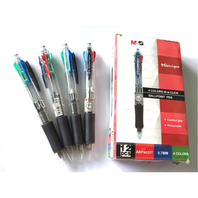 Bút bi 4 màu M&G ABP80371 – THẾ GIỚI VĂN PHÒNG PHẨM - ĐỒ DÙNG HỌC SINH ...