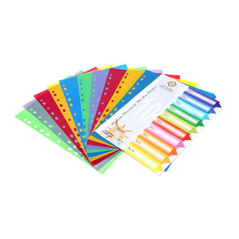 Chia file nhựa 10 màu Thăng Long – THẾ GIỚI VĂN PHÒNG PHẨM - ĐỒ DÙNG ...