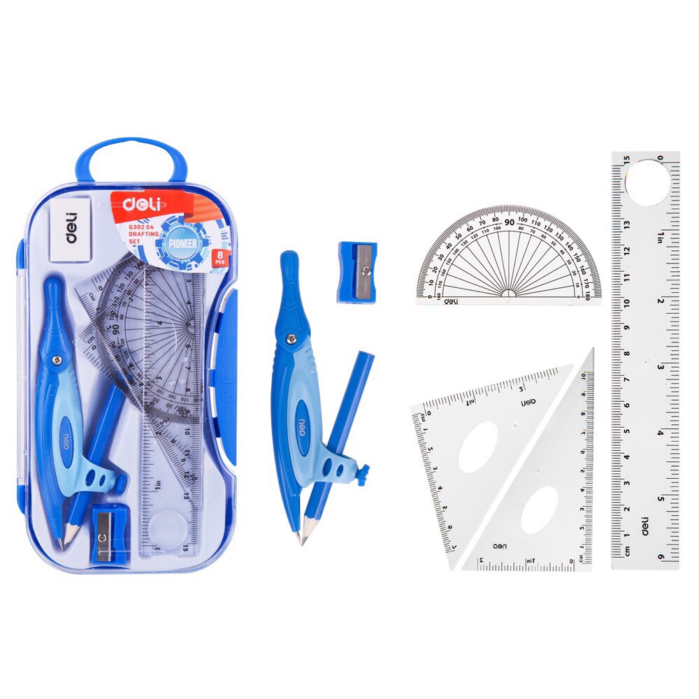 Bộ eke, compa Deli G30204 – THẾ GIỚI VĂN PHÒNG PHẨM - ĐỒ DÙNG HỌC SINH ...