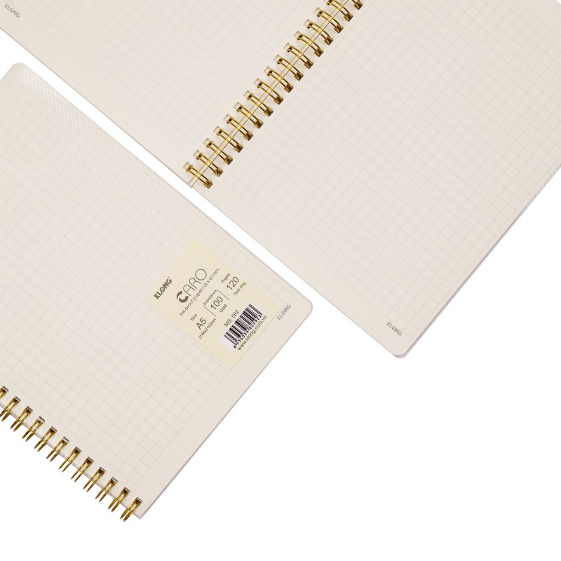 Sổ Dash Caro (6x6)mm lò xo kép bìa nhựa 2 mặt khổ A5 Klong 120 trang 5 – THẾ GIỚI VĂN PHÒNG PHẨM ...