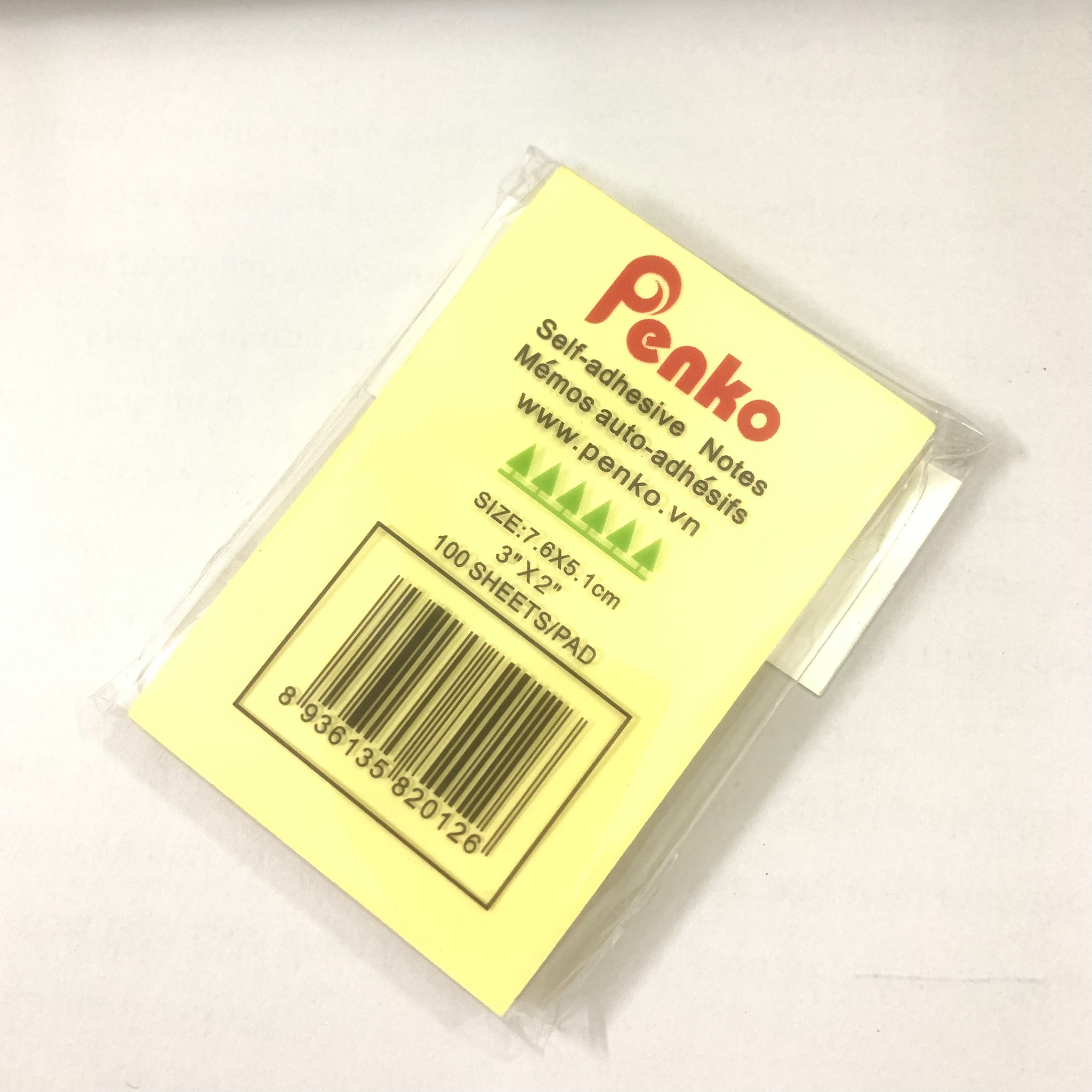 Giấy nhớ PENKO 3x2 - Kích thước: 7.6 x 5.1cm - Màu vàng – THẾ GIỚI VĂN ...