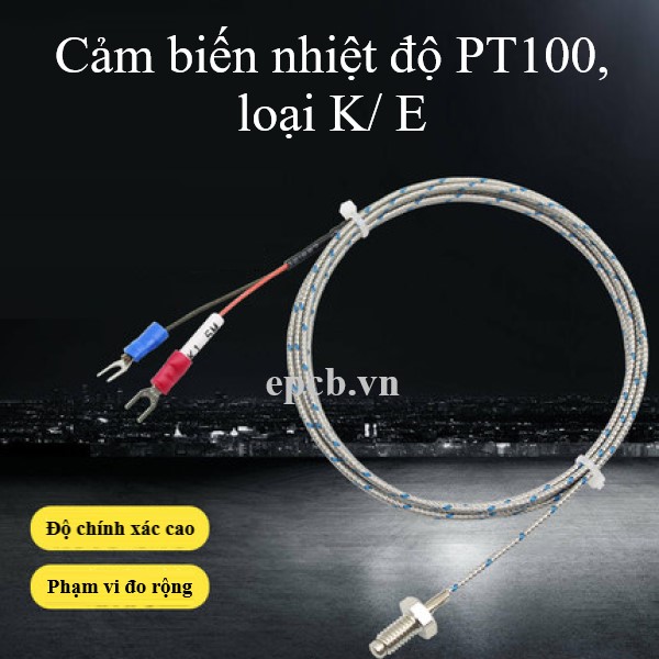 Cảm biến nhiệt độ đầu dò Ren M6 (PT100, K, E)