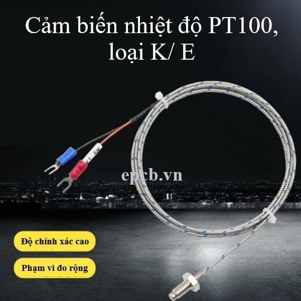 Cảm biến nhiệt độ đầu dò Ren M6 (PT100, K, E)