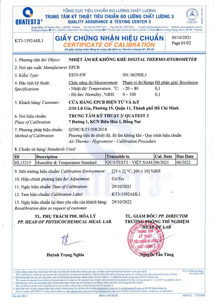 Cảm biến nhiệt độ, độ ẩm RS485 Modbus RTU ES35-SW