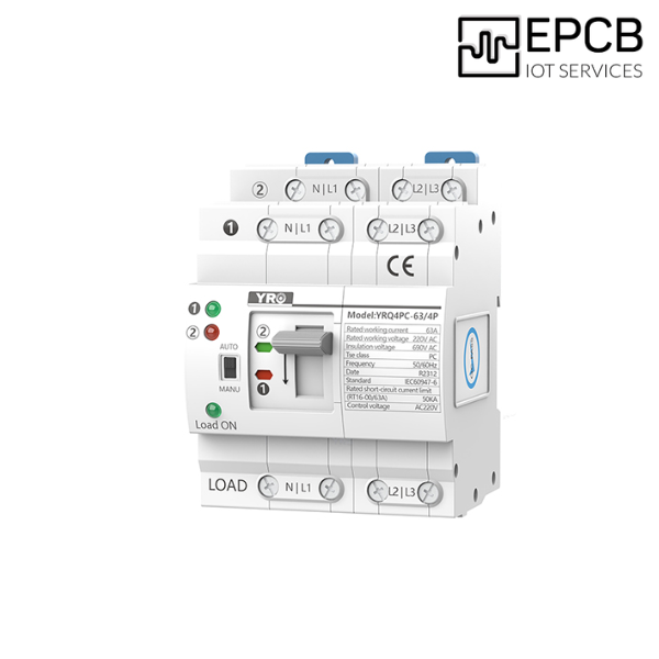 Bộ chuyển nguồn tự động ATS 4P63A 220V - YRQ4PC