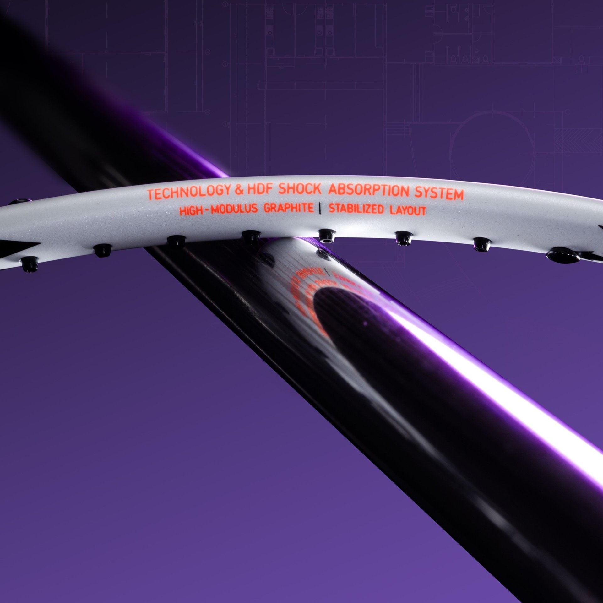 Khung vợt cầu lông HALBERTEC 5000 (4U) White Purple P-AYPT373-4 – Li ...