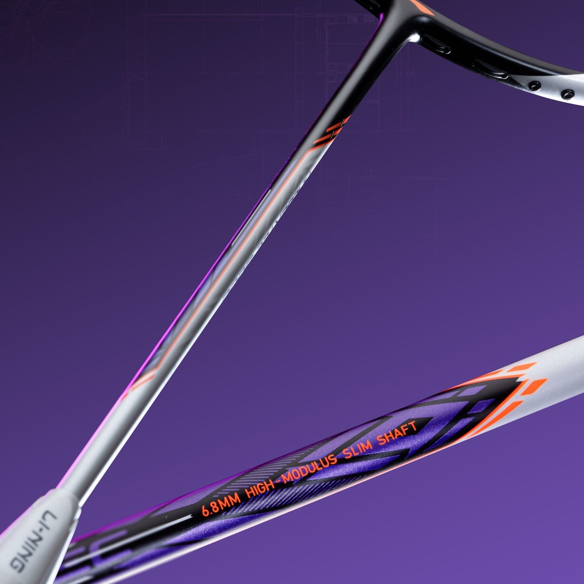 Khung vợt cầu lông HALBERTEC 5000 (4U) White Purple P-AYPT373-4 – Li ...